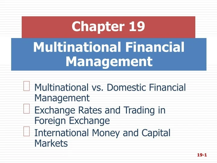 PPT - Multinational Financial Management PowerPoint Presentation, free ...