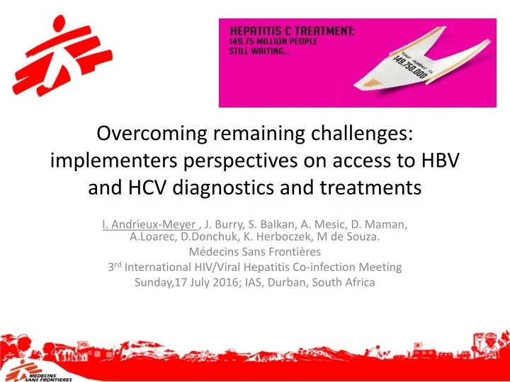 PPT - MSF operations in 2016 PowerPoint Presentation, free download ...