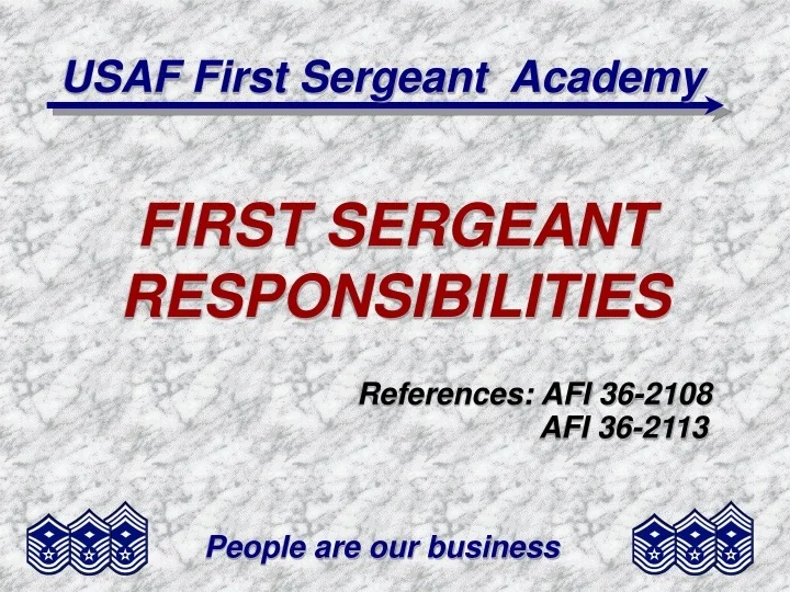 PPT - USAF First Sergeant Academy PowerPoint Presentation, free ...