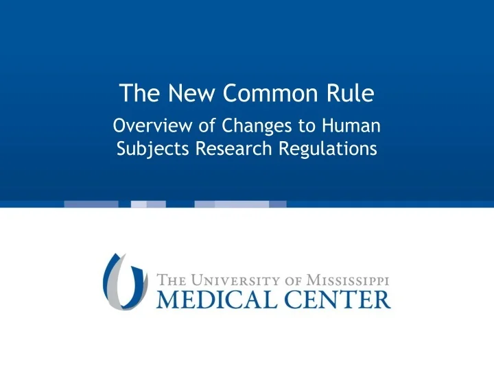 PPT - The New Common Rule PowerPoint Presentation, free download - ID ...