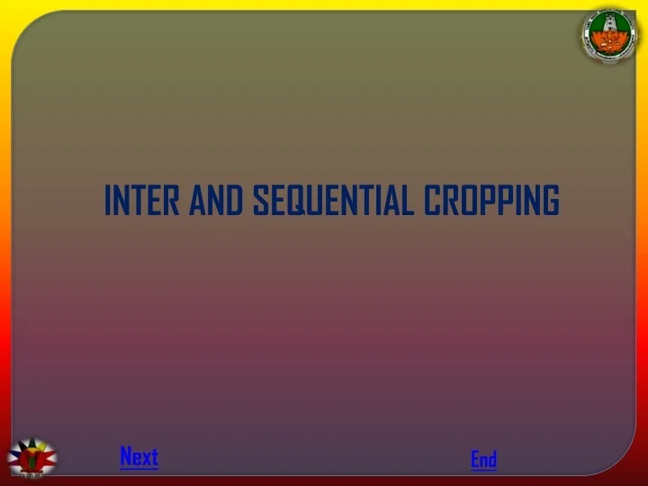 PPT - INTER AND SEQUENTIAL CROPPING PowerPoint Presentation, free ...