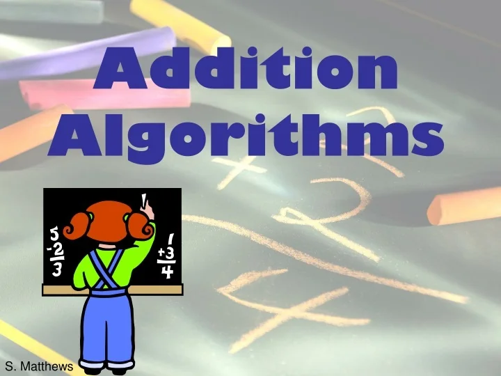 PPT - Addition Algorithms PowerPoint Presentation, free download - ID ...