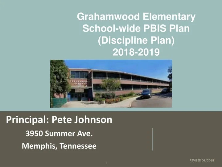 PPT - Grahamwood Elementary School-wide PBIS Plan (Discipline Plan ...