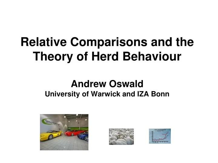 PPT - I would like to understand ‘herd behaviour’ in humans. PowerPoint ...