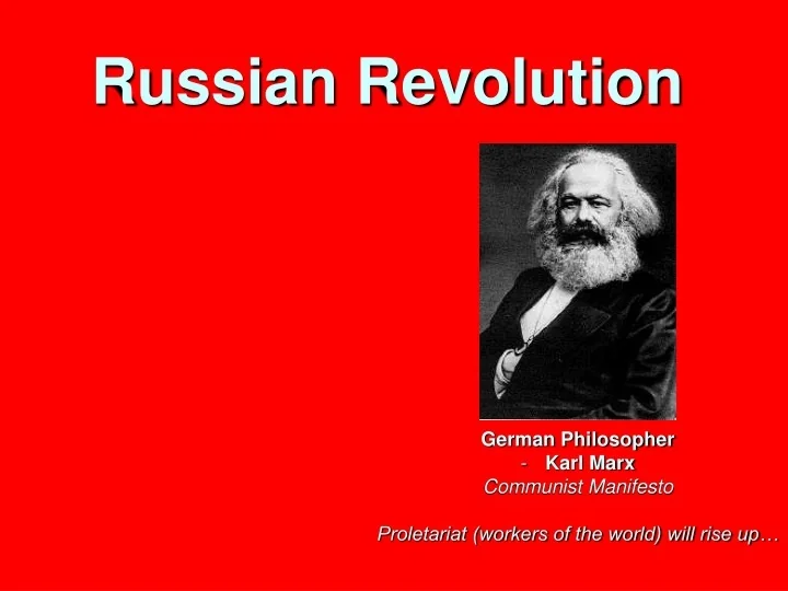PPT - Russian Revolution PowerPoint Presentation, free download - ID ...