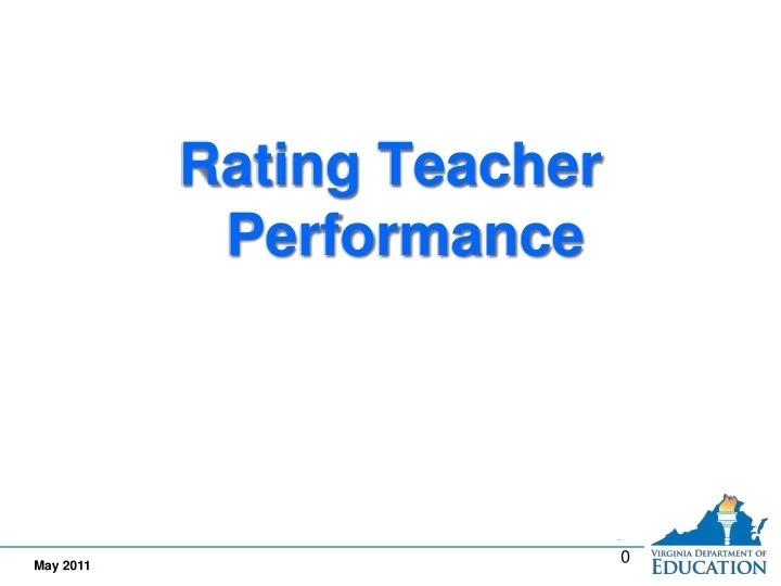PPT - Rating Teacher Performance PowerPoint Presentation, free download ...