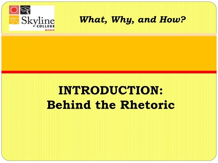 PPT - What, Why, and How? PowerPoint Presentation, free download - ID ...