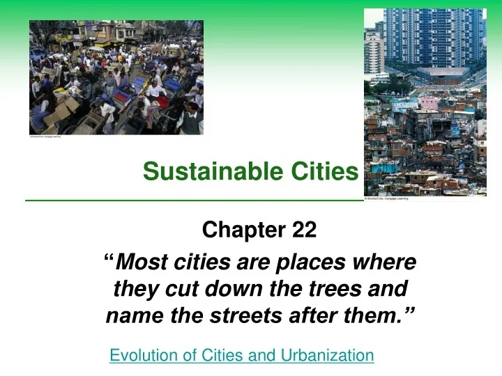 PPT - Sustainable Cities PowerPoint Presentation, free download - ID ...