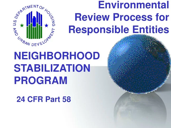 PPT - Environmental Review Process for Responsible Entities PowerPoint ...