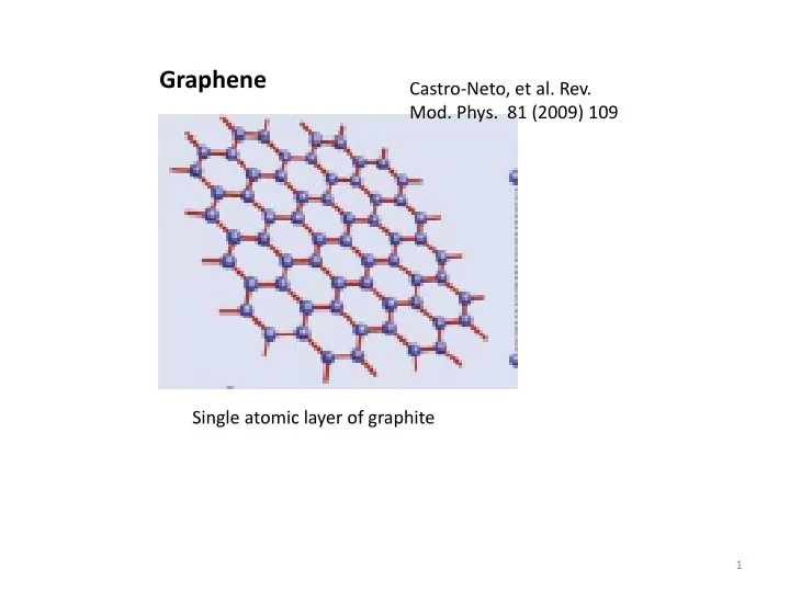 PPT - Graphene PowerPoint Presentation, free download - ID:9312922