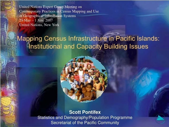 PPT - Mapping Census Infrastructure in Pacific Islands: Institutional ...
