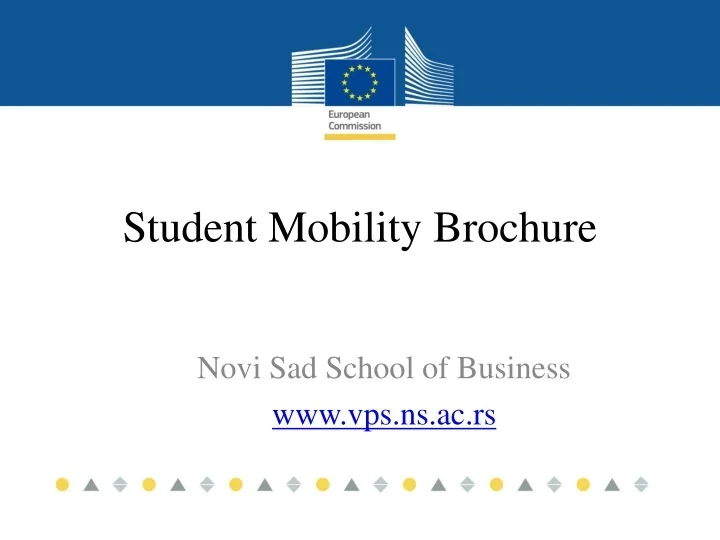 PPT - Student Mobility Brochure PowerPoint Presentation, free download ...