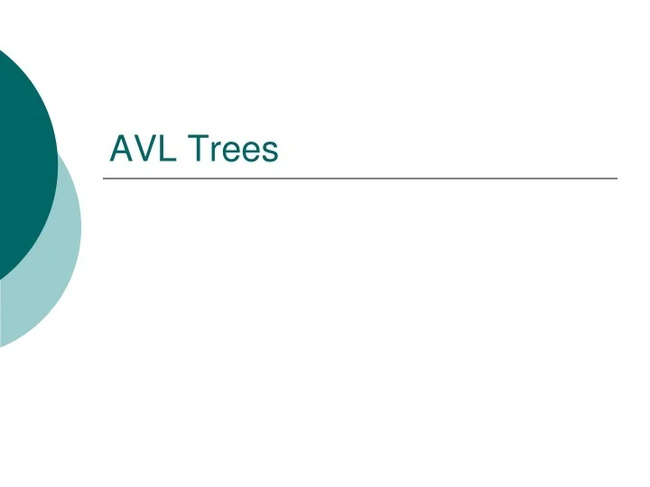 PPT - AVL Trees PowerPoint Presentation, free download - ID:9314487