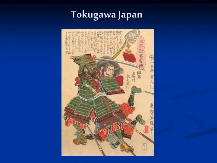 PPT - Tokugawa Japan PowerPoint Presentation, free download - ID:9315273