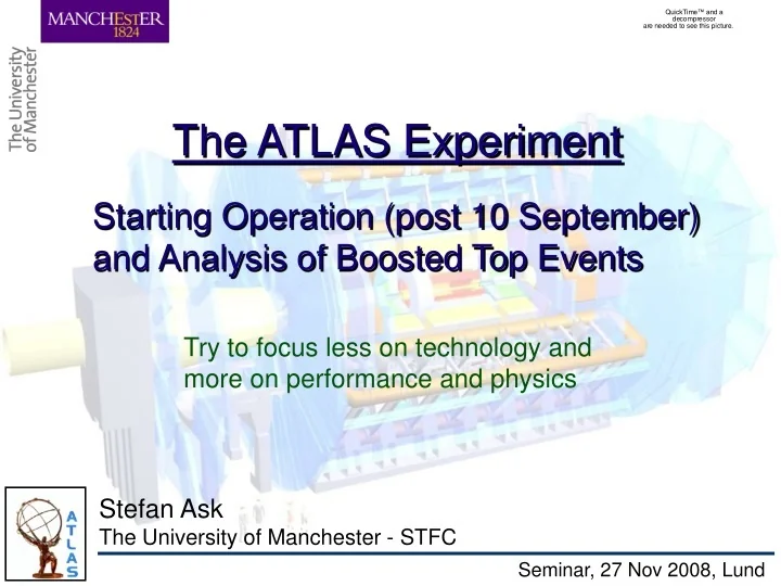 PPT - The ATLAS Experiment PowerPoint Presentation, free download - ID ...