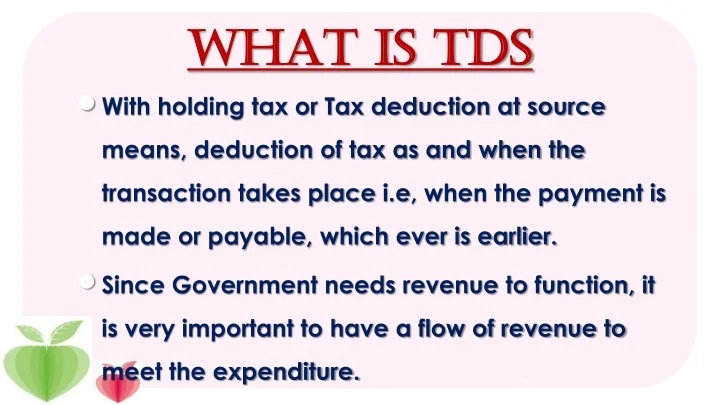 PPT - What is TDS PowerPoint Presentation, free download - ID:9316236