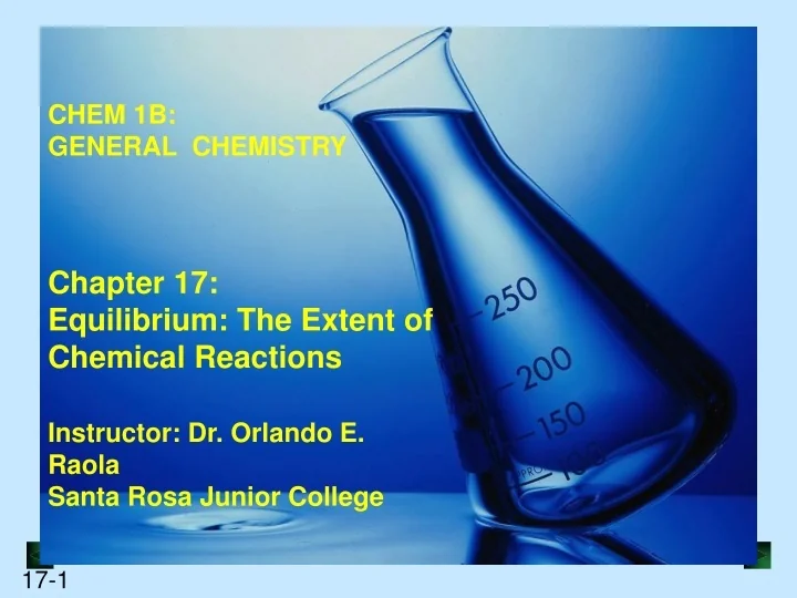 PPT - CHEM 1B: GENERAL CHEMISTRY PowerPoint Presentation, free download ...