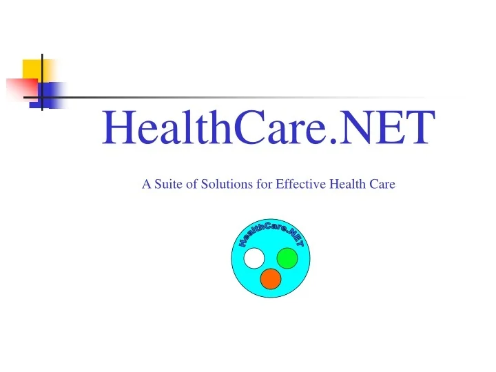 PPT - HealthCare.NET A Suite of Solutions for Effective Health Care ...