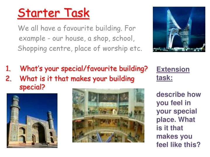 PPT - Starter Task PowerPoint Presentation, free download - ID:9318305