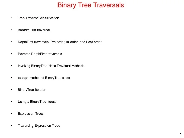PPT - Binary Tree Traversals PowerPoint Presentation, free download - ID:9319907
