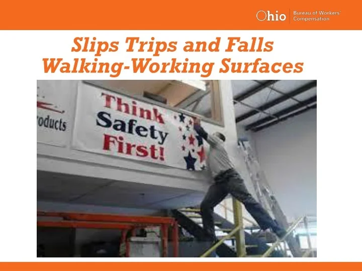 PPT - Slips Trips and Falls Walking-Working Surfaces PowerPoint ...