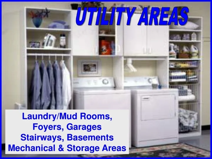 PPT - UTILITY AREAS PowerPoint Presentation, free download - ID:9321376