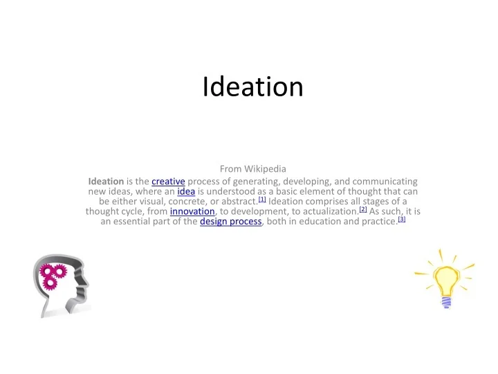 PPT - Ideation PowerPoint Presentation, free download - ID:9322699