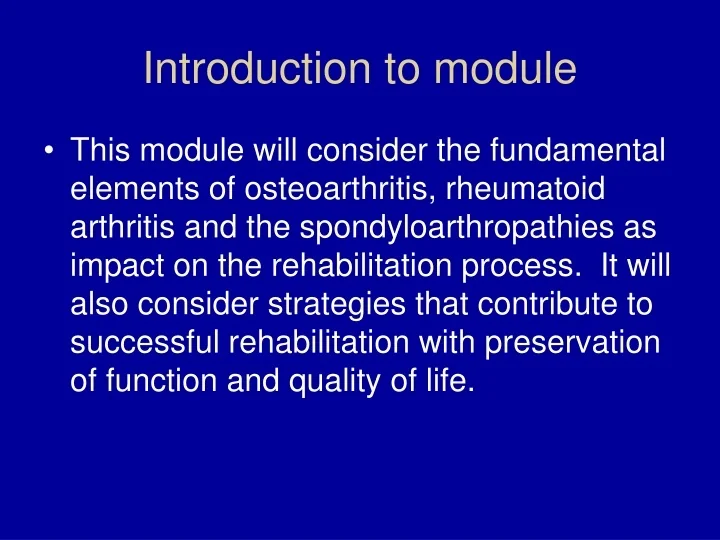 PPT - Introduction to module PowerPoint Presentation, free download ...