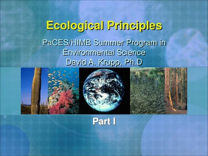 PPT - Ecological Principles PowerPoint Presentation, free download - ID ...