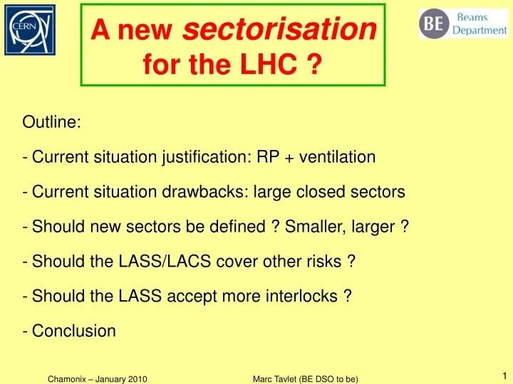 PPT - A new sectorisation for the LHC ? PowerPoint Presentation, free ...