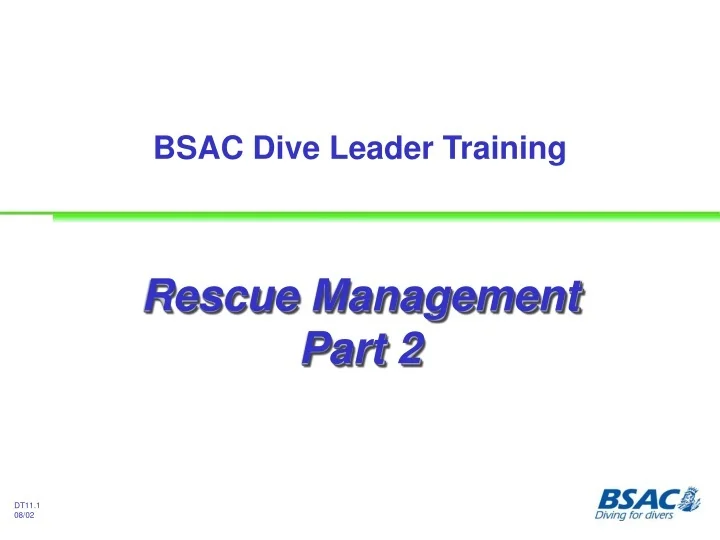 PPT - BSAC Dive Leader Training PowerPoint Presentation, free download ...