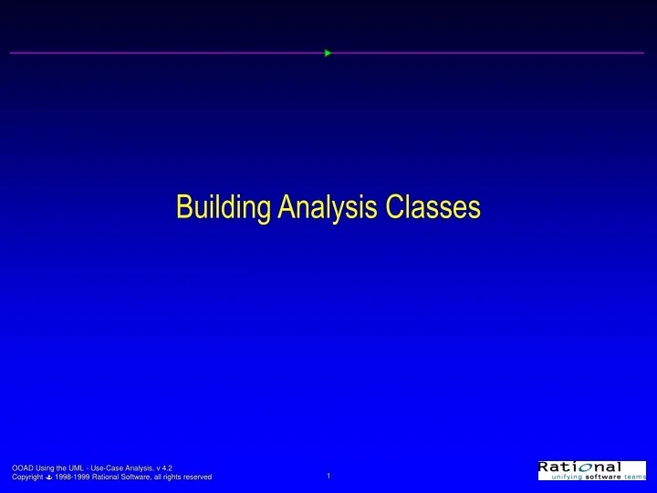 PPT - Building Analysis Classes PowerPoint Presentation, free download ...