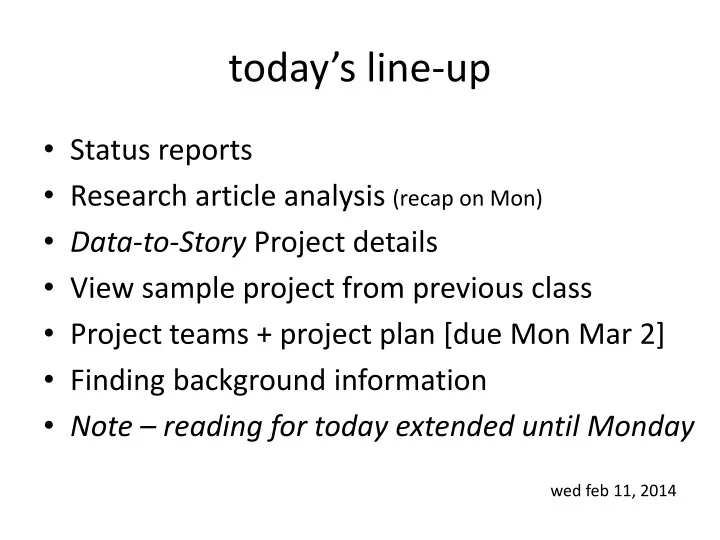 PPT - today ’ s line-up PowerPoint Presentation, free download - ID:9326043