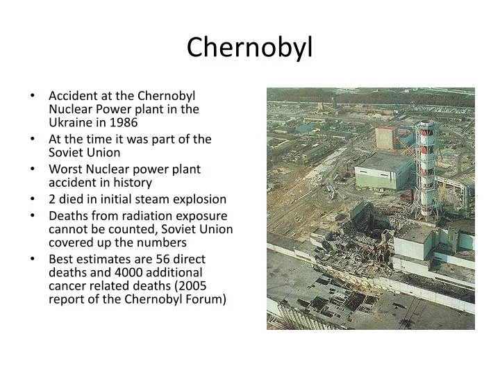 PPT - Chernobyl PowerPoint Presentation, free download - ID:9326219