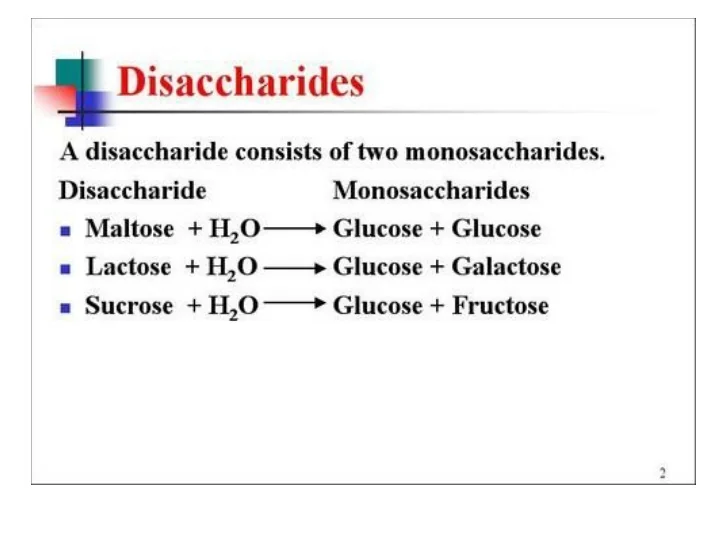 PPT - Disaccharides PowerPoint Presentation, free download - ID:9326440