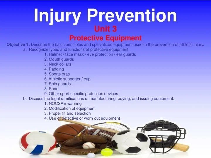 PPT - Injury Prevention PowerPoint Presentation, free download - ID:9326581