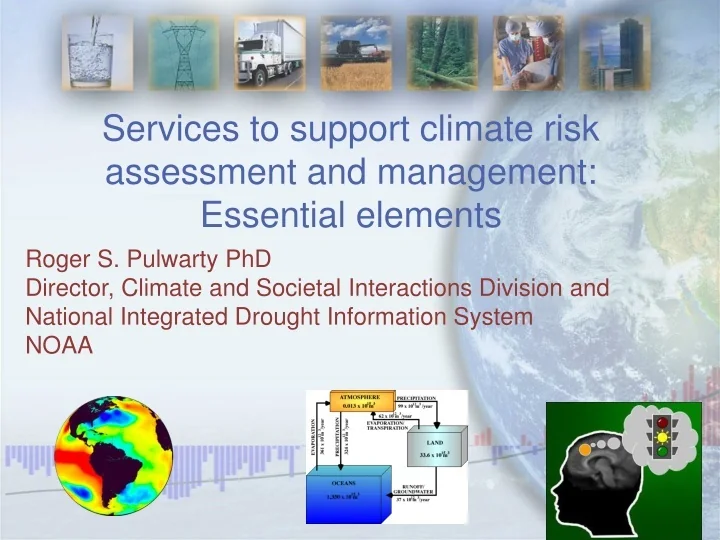 PPT - Services to support climate risk assessment and management ...
