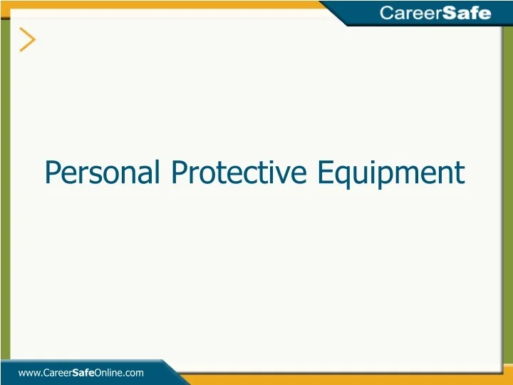 PPT - Personal Protective Equipment PowerPoint Presentation, free ...