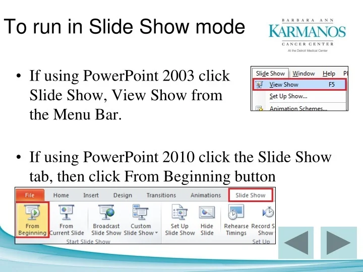 PPT - To run in Slide Show mode PowerPoint Presentation, free download ...
