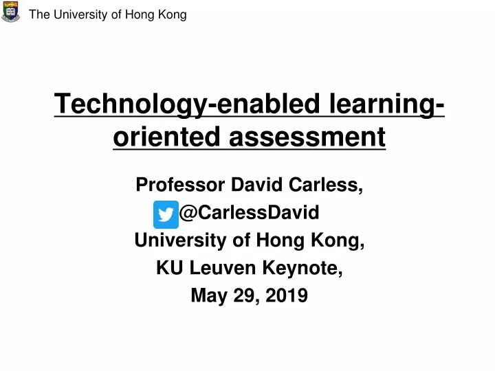 PPT - Technology-enabled learning-oriented assessment PowerPoint ... PPT - Technology-enabled learning-oriented assessment PowerPoint ...