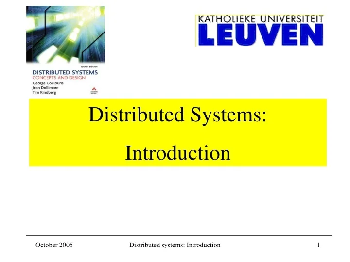 Ppt Distributed Systems Introduction Powerpoint Presentation Free