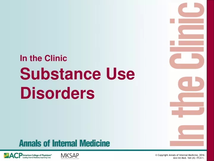 Ppt Substance Use Disorders Powerpoint Presentation Free Download