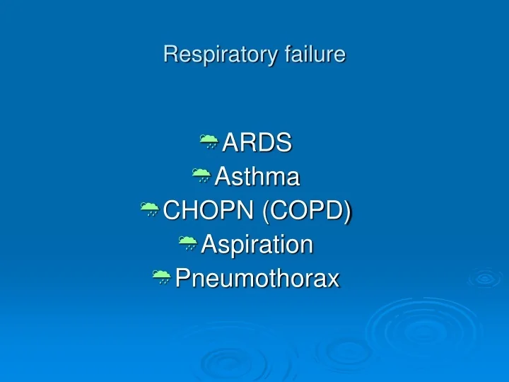 PPT - Respiratory failure PowerPoint Presentation, free download - ID ...