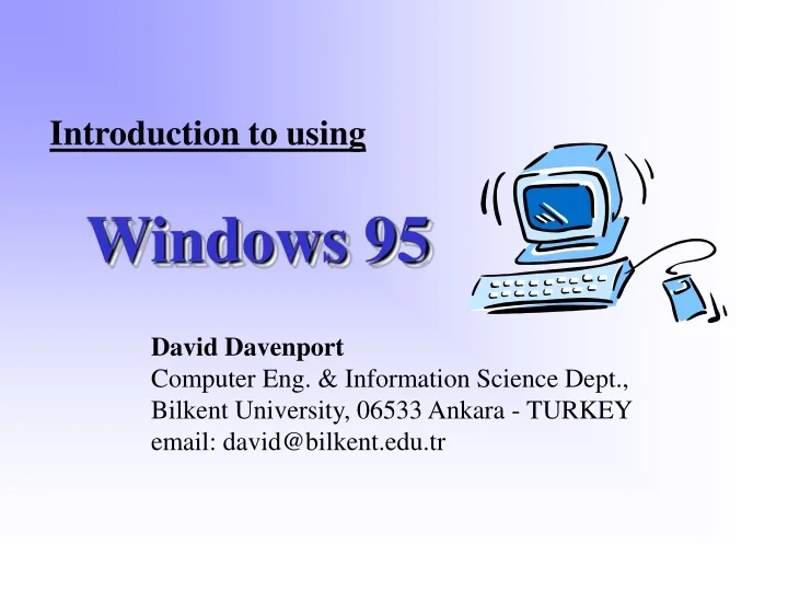 PPT - Windows 95 PowerPoint Presentation, free download - ID:9331366