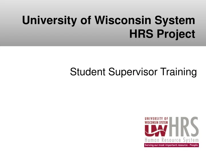 PPT - Student Supervisor Training PowerPoint Presentation, free ...