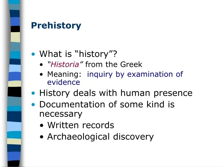 PPT - Prehistory PowerPoint Presentation, free download - ID:9333361