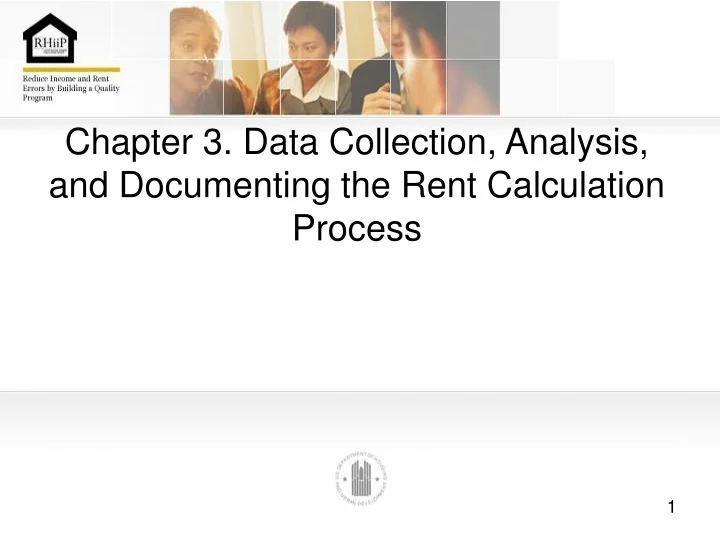 PPT - Chapter 3. Data Collection, Analysis, and Documenting the Rent ...