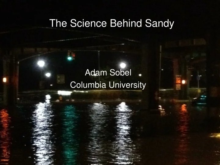 PPT - The Science Behind Sandy PowerPoint Presentation, free download ...