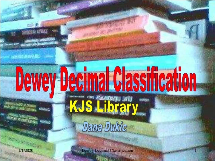 PPT - Dewey Decimal Classification PowerPoint Presentation, free download - ID:9335472