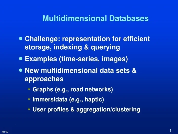 PPT - Multidimensional Databases PowerPoint Presentation, free download ...